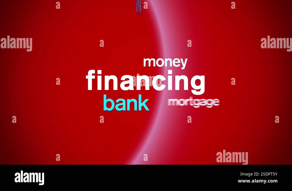 4k Financing Animated Tag Word Cloud,Text Design Animation typography ...