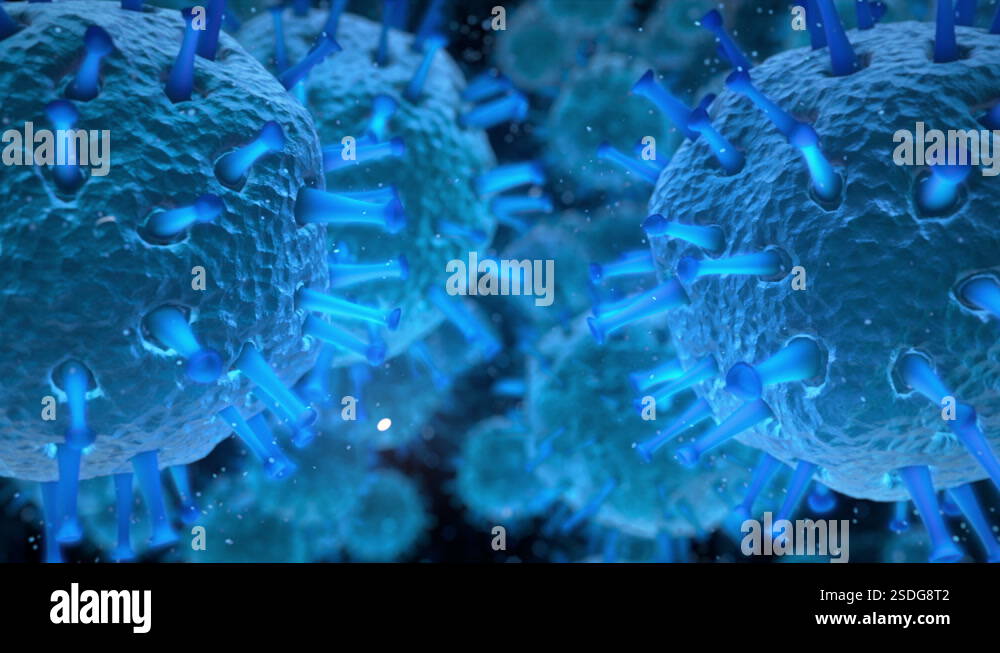 Virus cells. Germs allergy bacteria infectious micro pathogen organisms ...