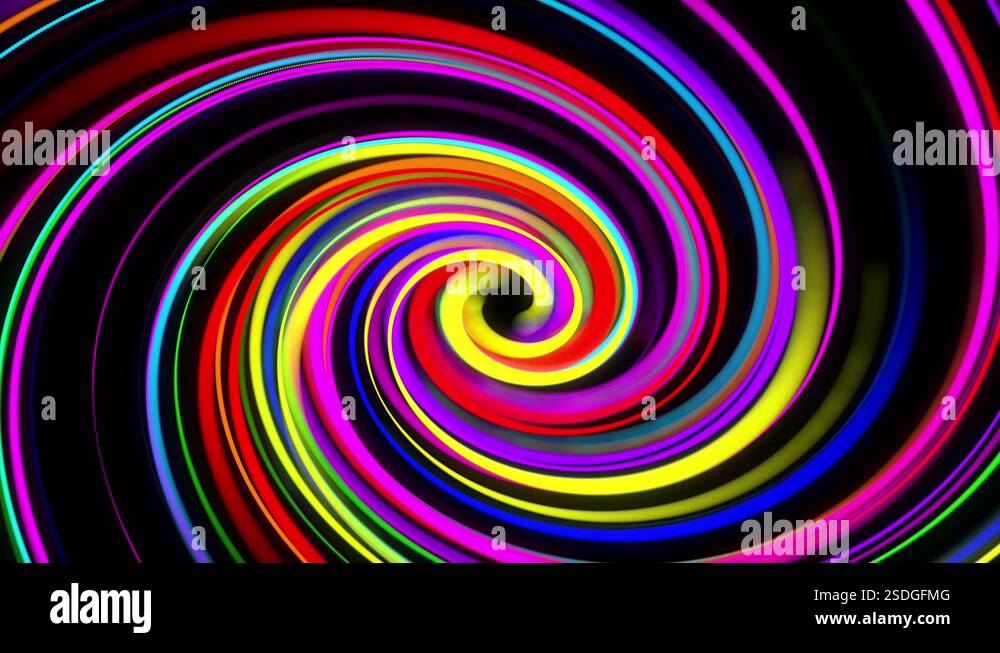 stylish creative abstract background in 4k. colored lines swirling in ...