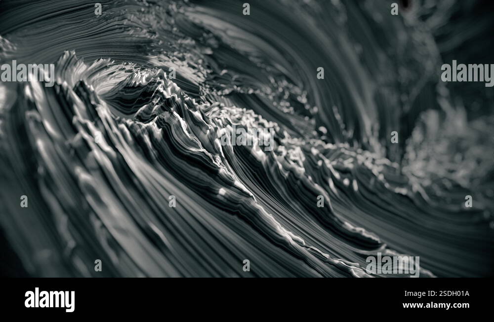 Monochromatic Modern Abstract Looping Topographical Texture Background ...