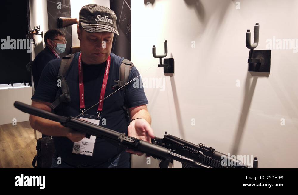 testing of modern weapons and armaments Stock Video Footage - Alamy