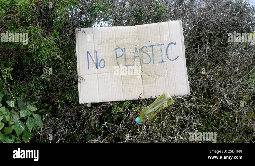 The nature conservation sign on nature background. World Environment ...
