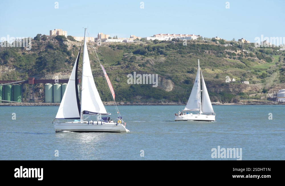 Sailing yacht cruising on river Stock Videos & Footage - HD and 4K ...