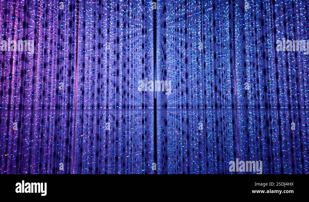 Blue and purple background of spot LED flashing, blinking and ...