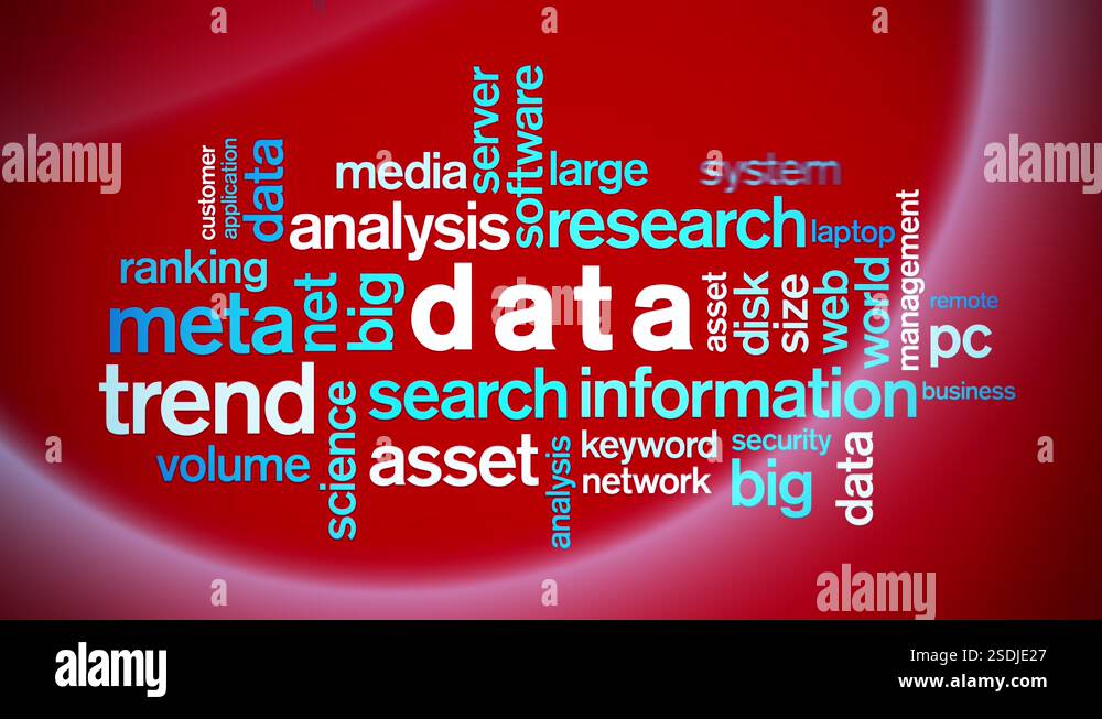 4k Data Animated Tag Word Cloud,Text Design big data Animation ...