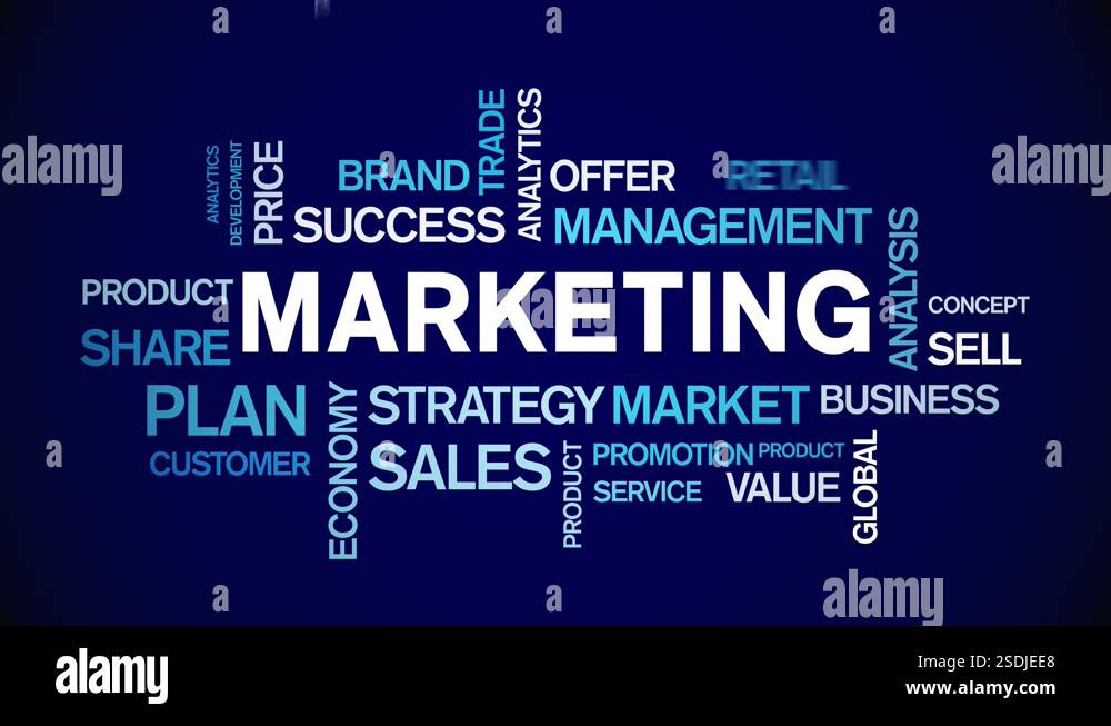 4k Marketing Animated Tag Word Cloud,Text Design Animation typography ...