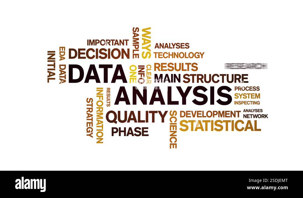4k Data Analysis Animated Tag Word Cloud,Text Design big data Animation loop Stock Video Footage ...