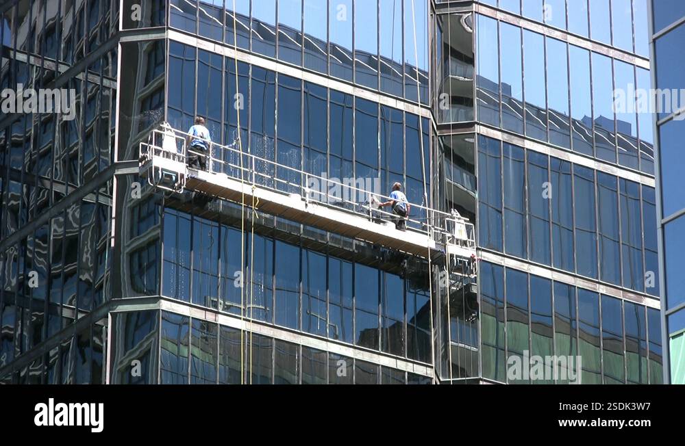 Window cleaning cradle Stock Videos & Footage - HD and 4K Video Clips ...