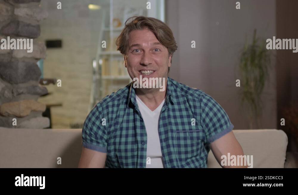 Yes winning gesture. The man was stunned, saying yes Stock Video ...