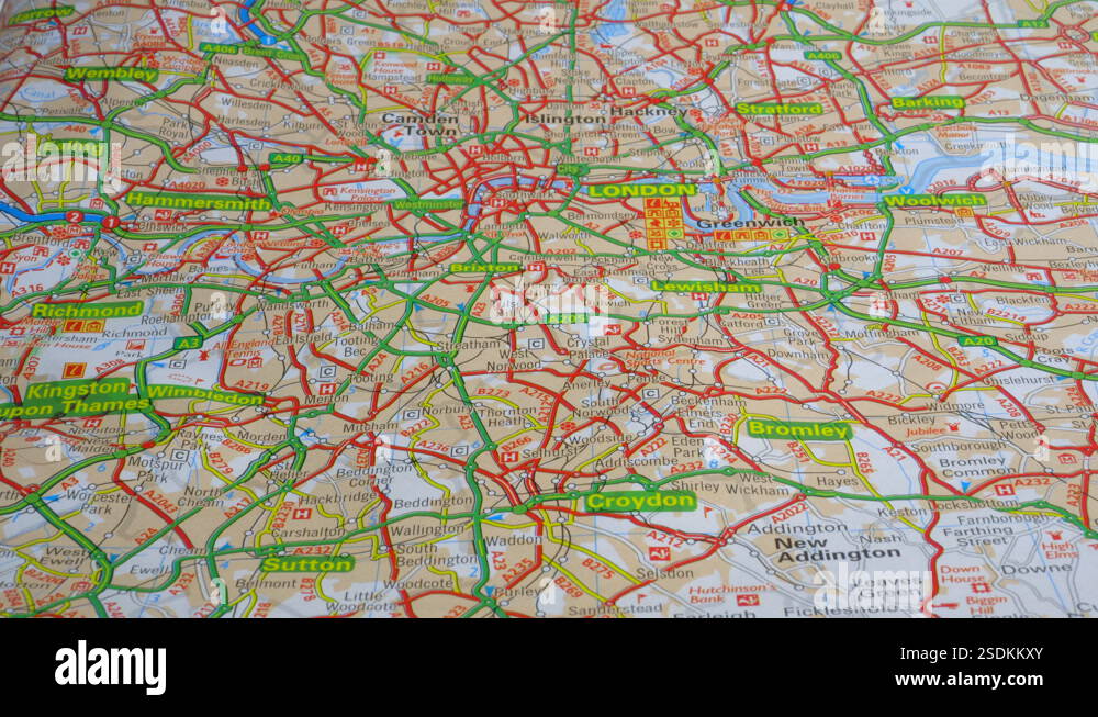 London road map Stock Videos & Footage - HD and 4K Video Clips - Alamy