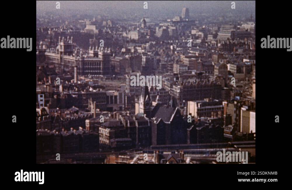 School children on a long awaited trip to London, UK 1955 Stock Video ...