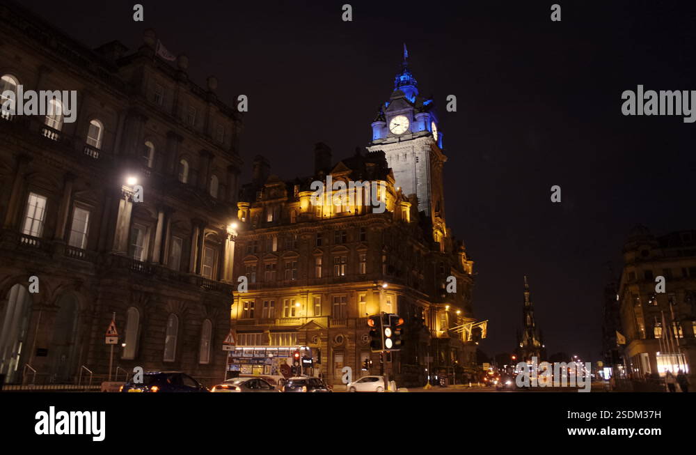 Balmoral hotel clock tower Stock Videos & Footage - HD and 4K Video ...