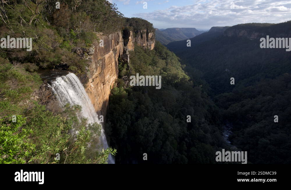 sunset clip of fitzroy falls Stock Video Footage - Alamy