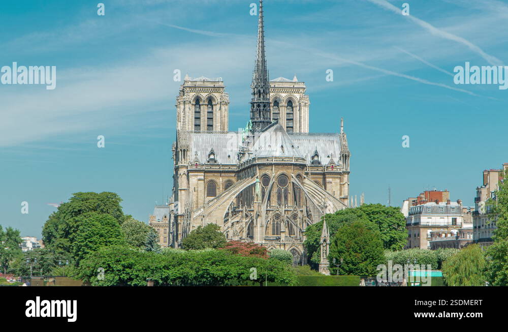 Seine and Notre Dame de Paris timelapse is the one of the most famous ...