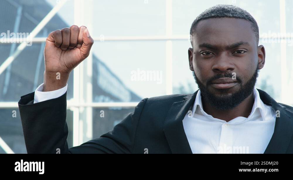 African american raising hand sign Stock Videos & Footage - HD and 4K ...