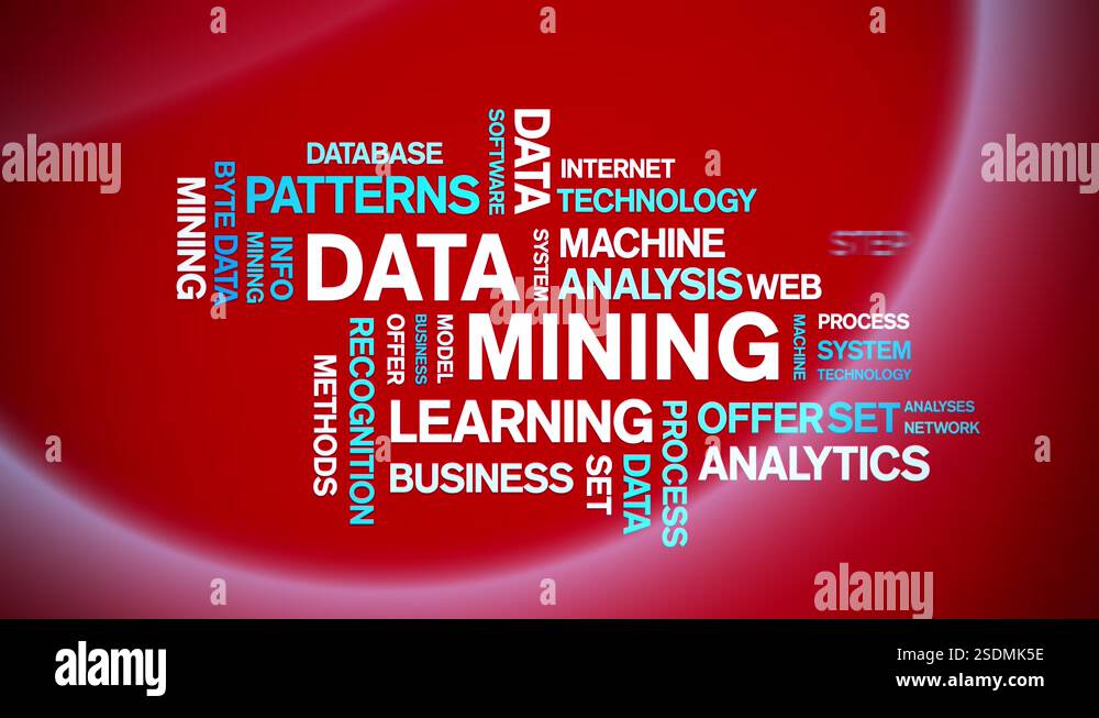 4k Data Mining Animated Tag Word Cloud,Text Design big data Animation ...