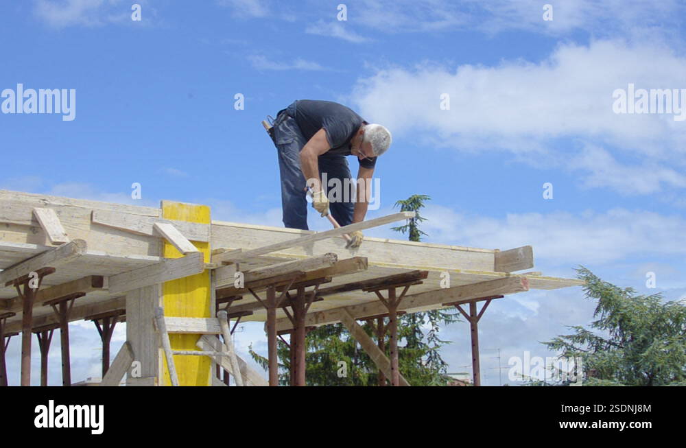 Carpentry timber structure Stock Videos & Footage - HD and 4K Video ...