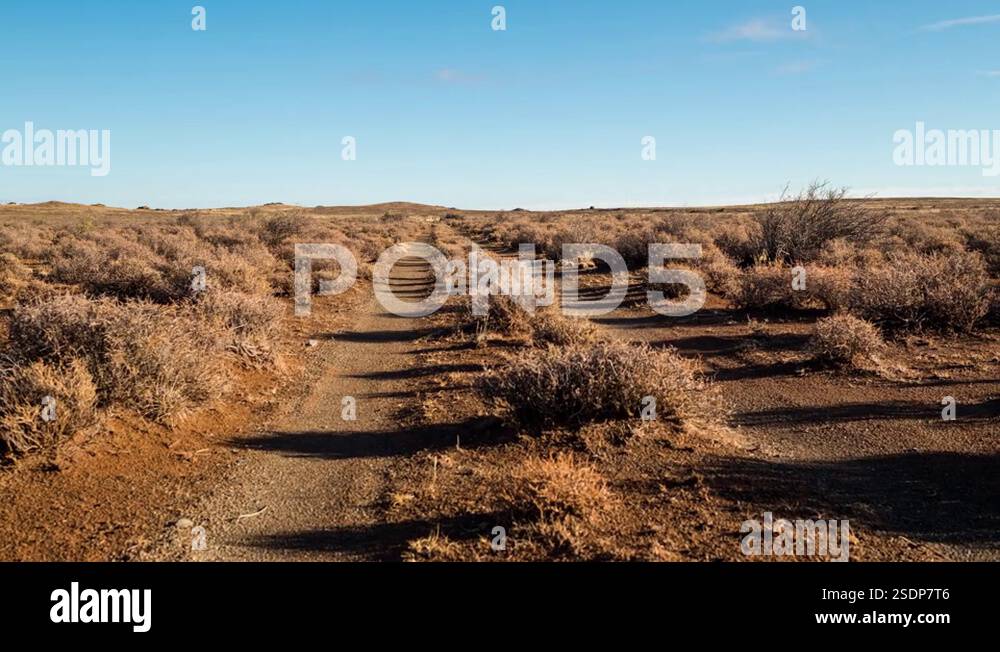 An early morning linear timelapse after rainfall on a Karoo landscape ...