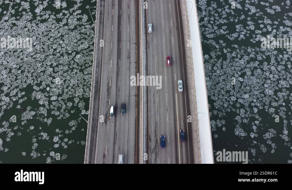 Rare iceberg circular fungi algae bubbles headed west at a birds eye ...