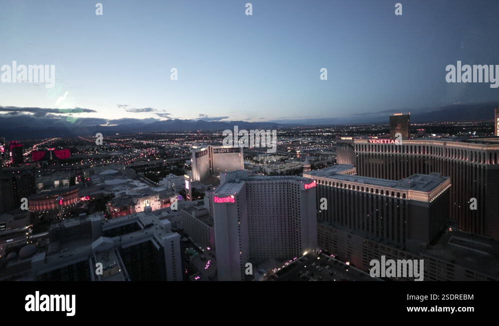 las vegas high roller point of view afternoon Stock Video Footage - Alamy