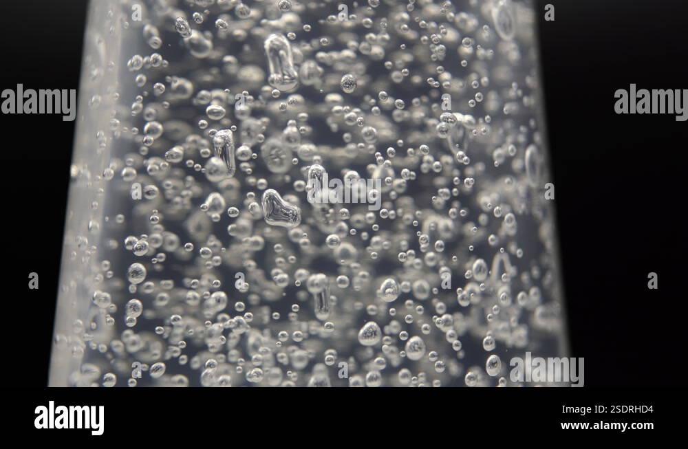 Scientific experiments in researching laboratory with oxygen, chemical ...