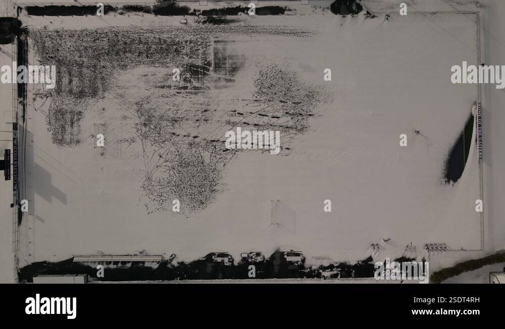 Coulter Field And Bleachers Covered With Snow During Winter At Bishop's ...