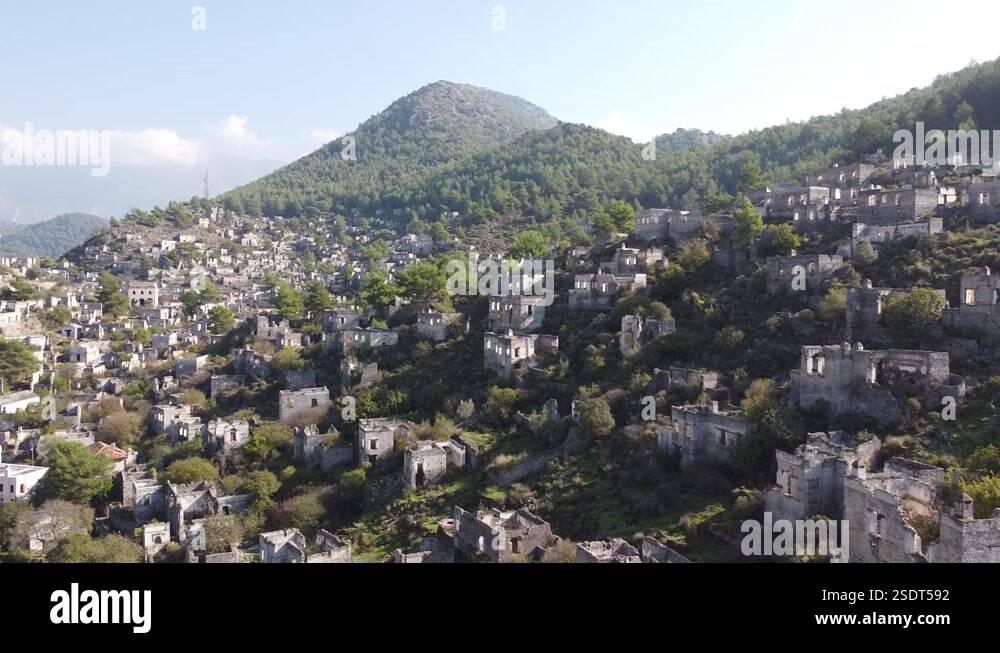 Kayakoy, abandoned Greek village. The famous ghost town in Fethiye ...