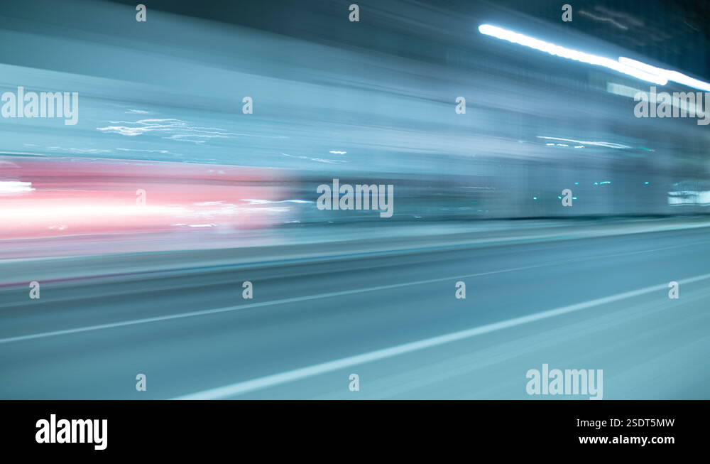 Driving Hyperlapse Side View L VJ Loop Blue Stock Video Footage - Alamy