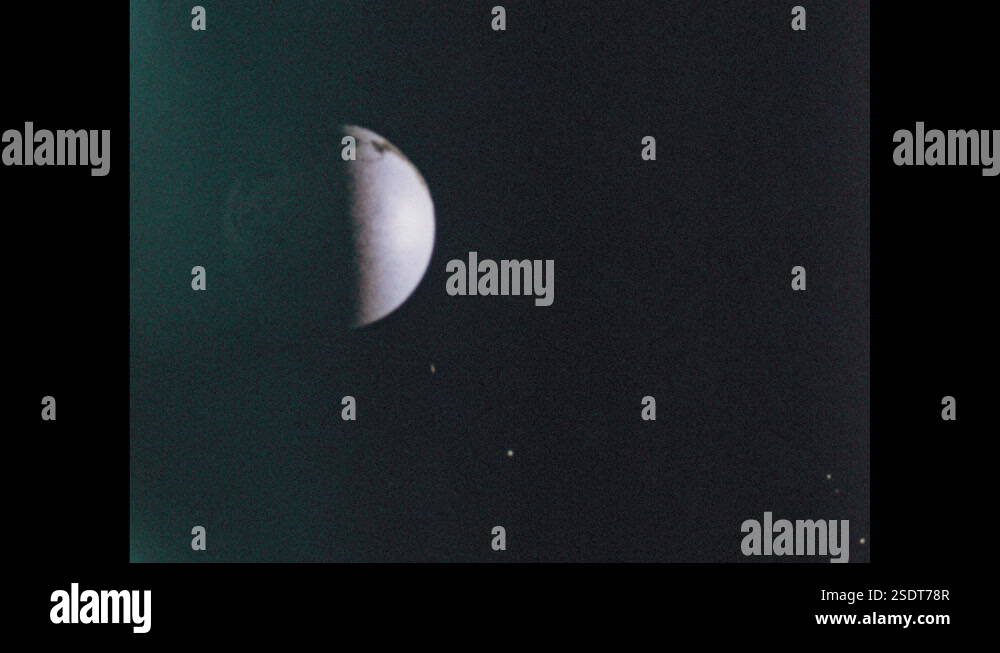 1960s: Model of Earth spinning on axis in orbit in space. Gyroscope ...