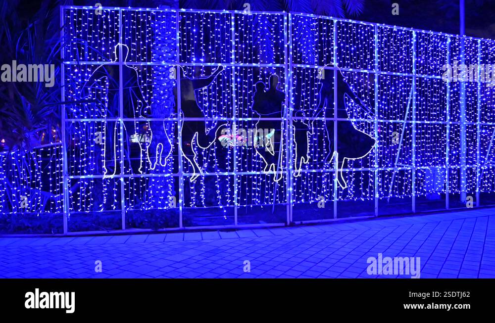 4k Footage, Dubai Garden Glow park illuminated at night, The ‘largest ...