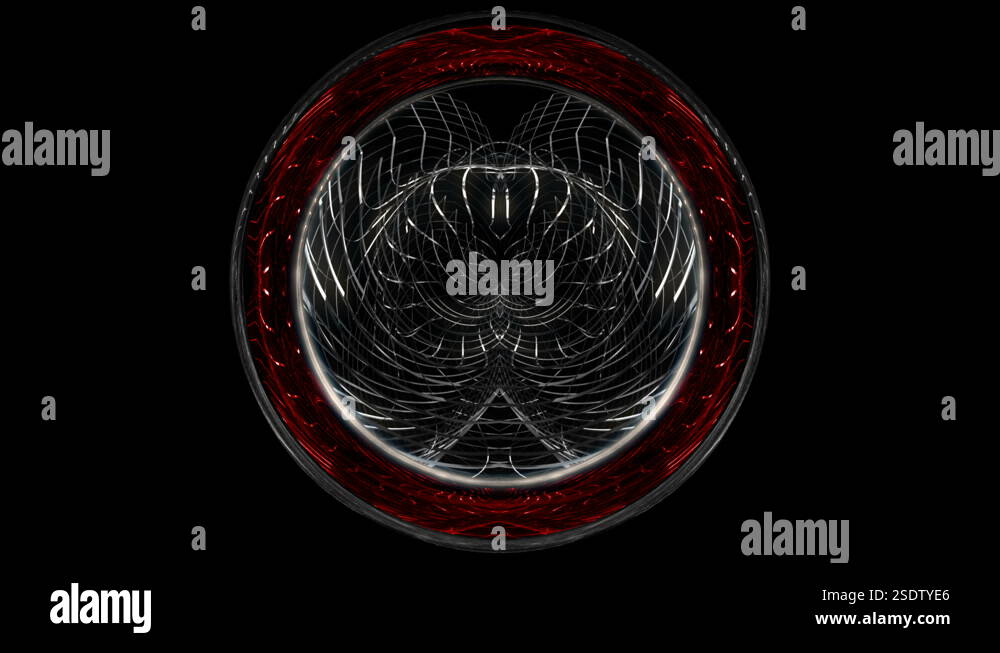 Circular pattern Art Column Abstract background. Loop able 3D animation ...