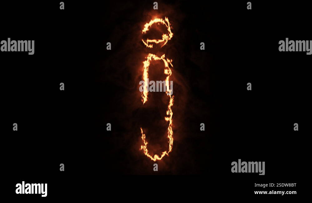 Realistic Fire Text Create flame animation background Stock Video ...
