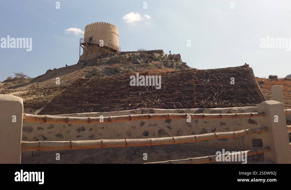 Fort of Hatta heritage village in Hatta town of Dubai emirate in the ...