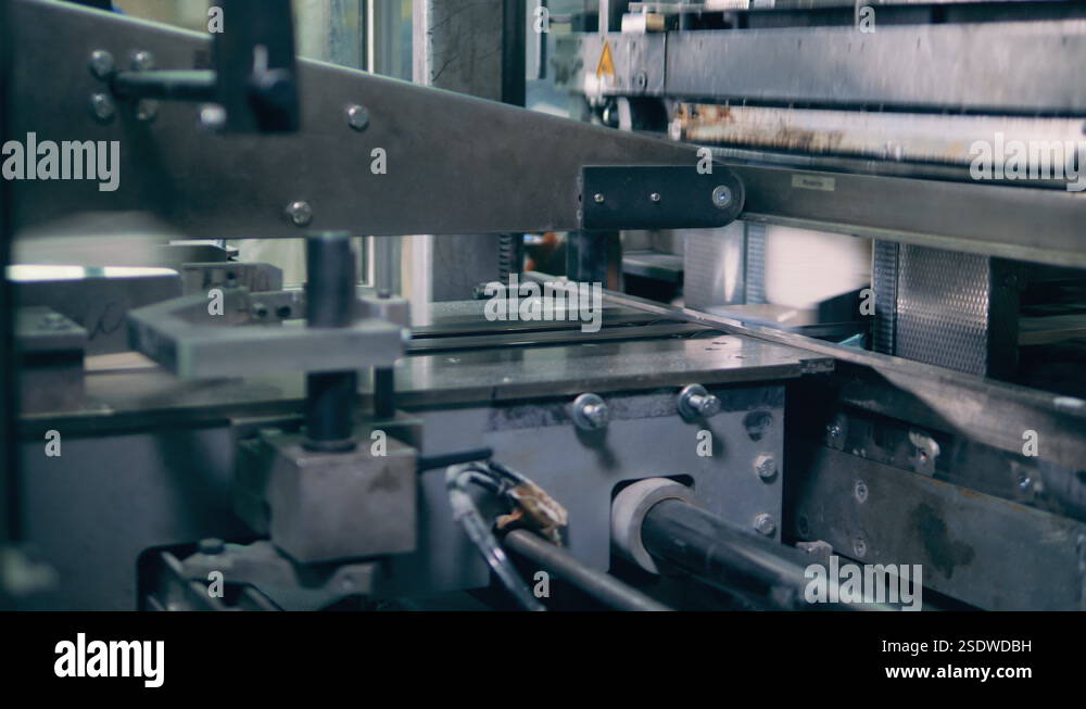 Batches of paper tissues are getting mechanically packed Stock Video ...