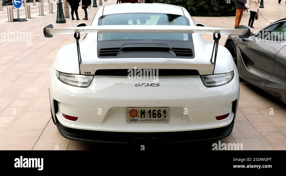 Porsche GT3 RS Rear View Stock Video Footage - Alamy