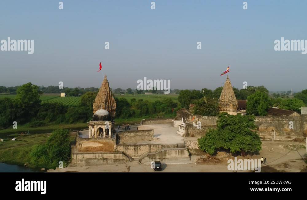 ancient Indian temple, varanasi ,india View of the holy Varanasi city ...