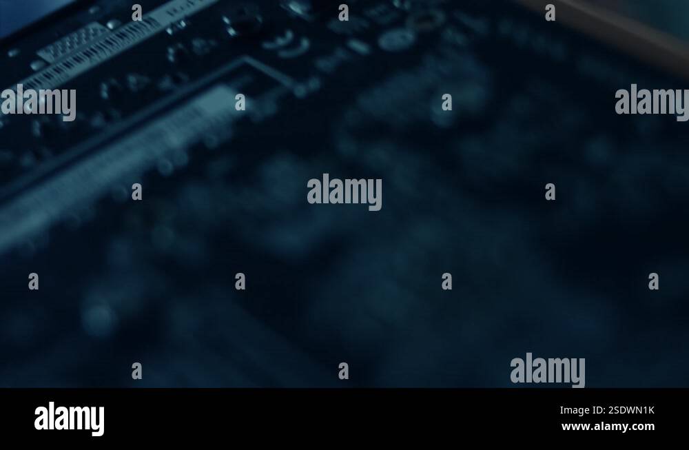 Macro view of a GPU Graphic card. Details of GPU graphic card. 4K video ...