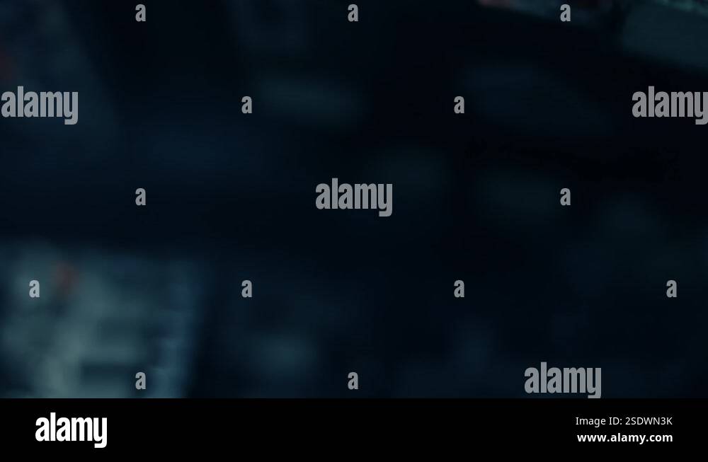 Macro view of engineer's hands holding and closely analizing a GPU ...