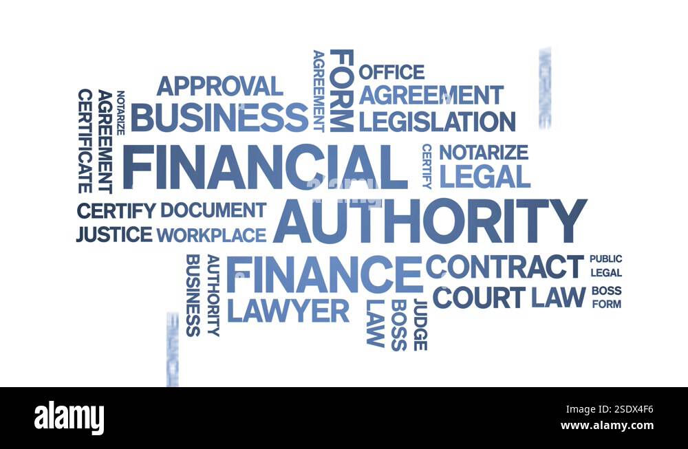 4k Financial Authority Animated Tag Word Cloud,Text Animation seamless ...