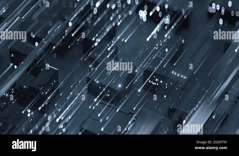 Transfer and storage of digital data seamless loop 3D render animation Stock Video Footage - Alamy