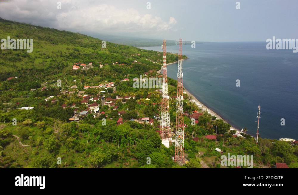 Water tower with mobile radio transmitter Stock Videos & Footage - HD ...