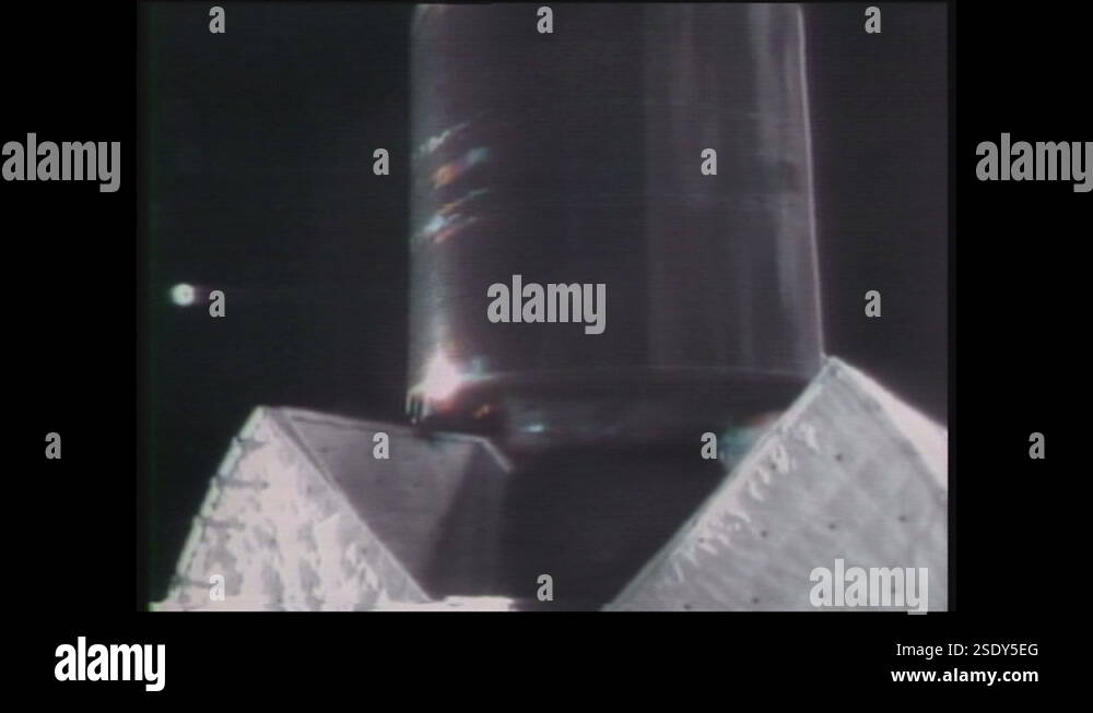 1990s: Satellite in orbit around planet. Satellites released from ...