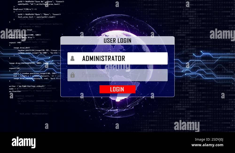 ACCESS DENIED with Alpha Matte, Animation, Background, Loop Stock Video ...
