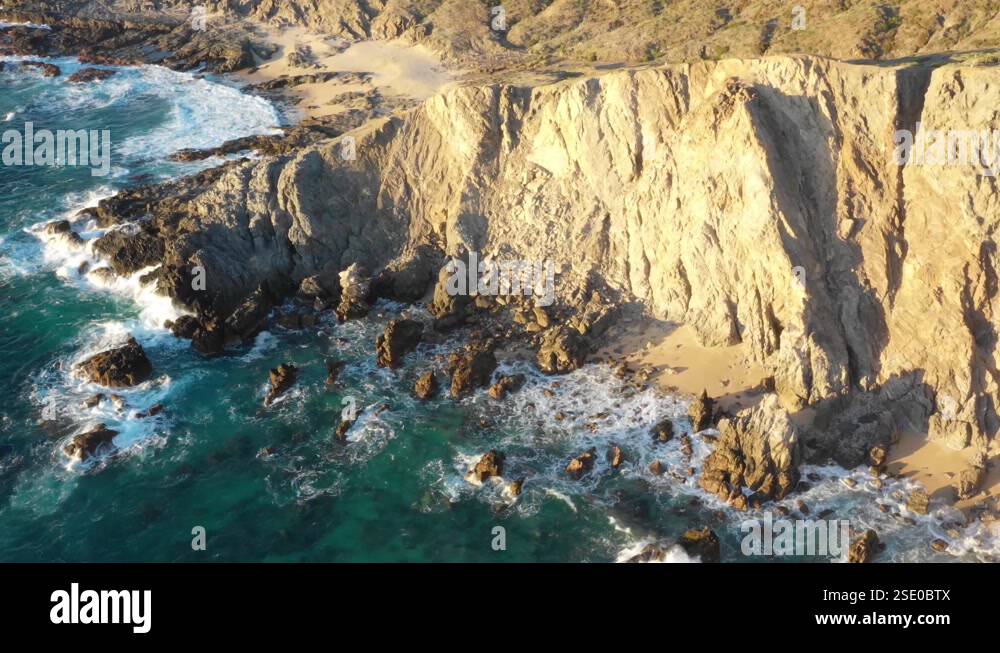 Drone 4k Baja Coast Stock Video Footage - Alamy