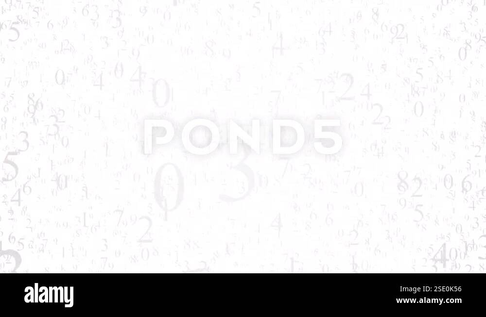 Digital number background. Wiggle number and white digits moving on screen Stock Video Footage ...