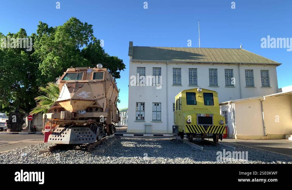 Summer day footage of Windhoek railway station in Namibia Stock Video ...