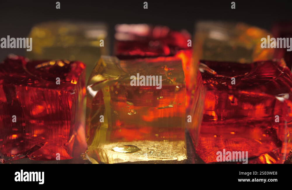 sweet gelatine jelly shaking 4k Stock Video Footage - Alamy