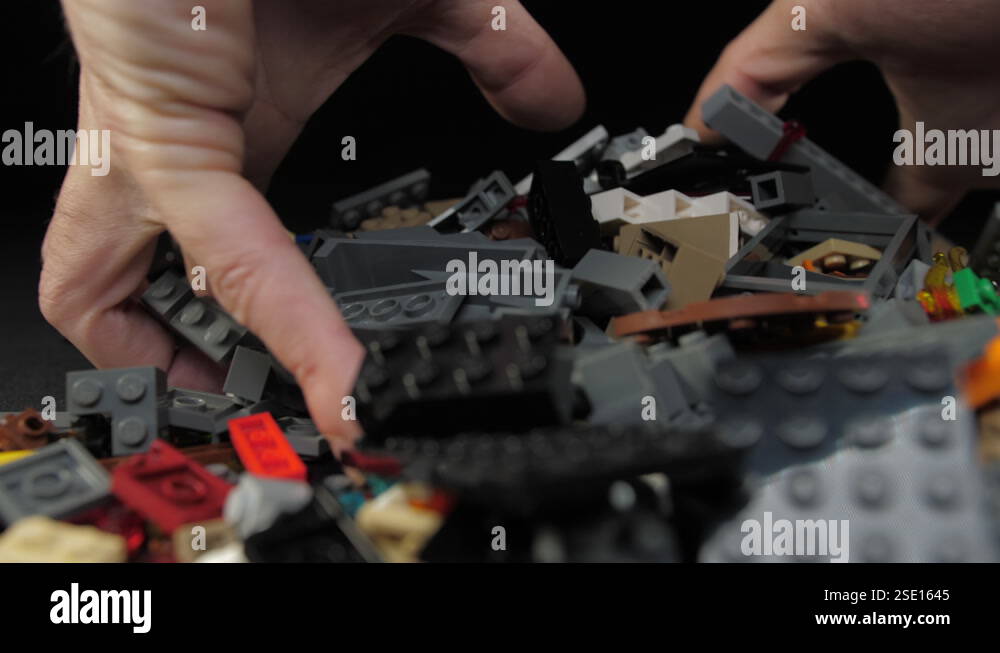 hands catching lego bricks toys 4k Stock Video Footage - Alamy