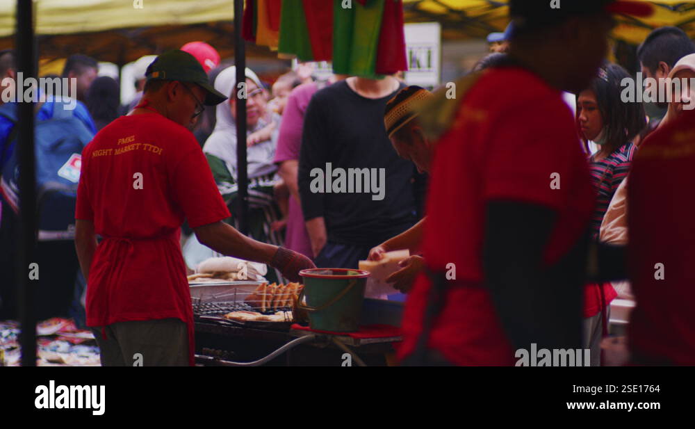 Vendors Serving Murtabak at The TTDI Sunday Market in Kuala Lumpur ...
