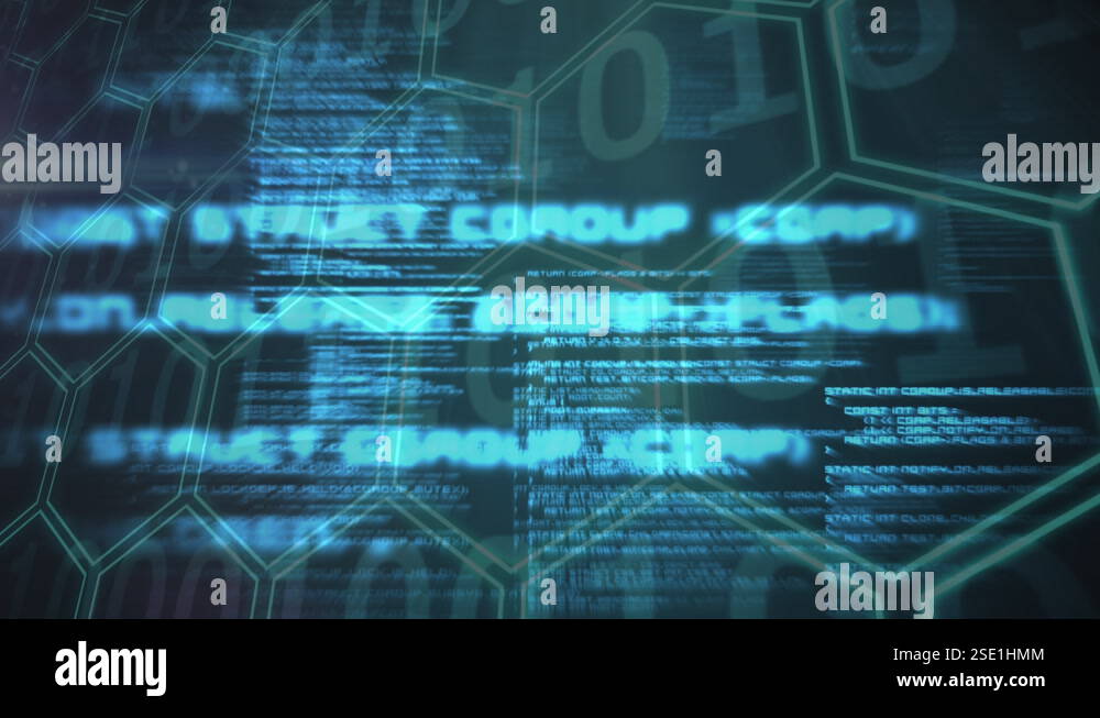 Animation of floating data and information over multiple numbers and ...